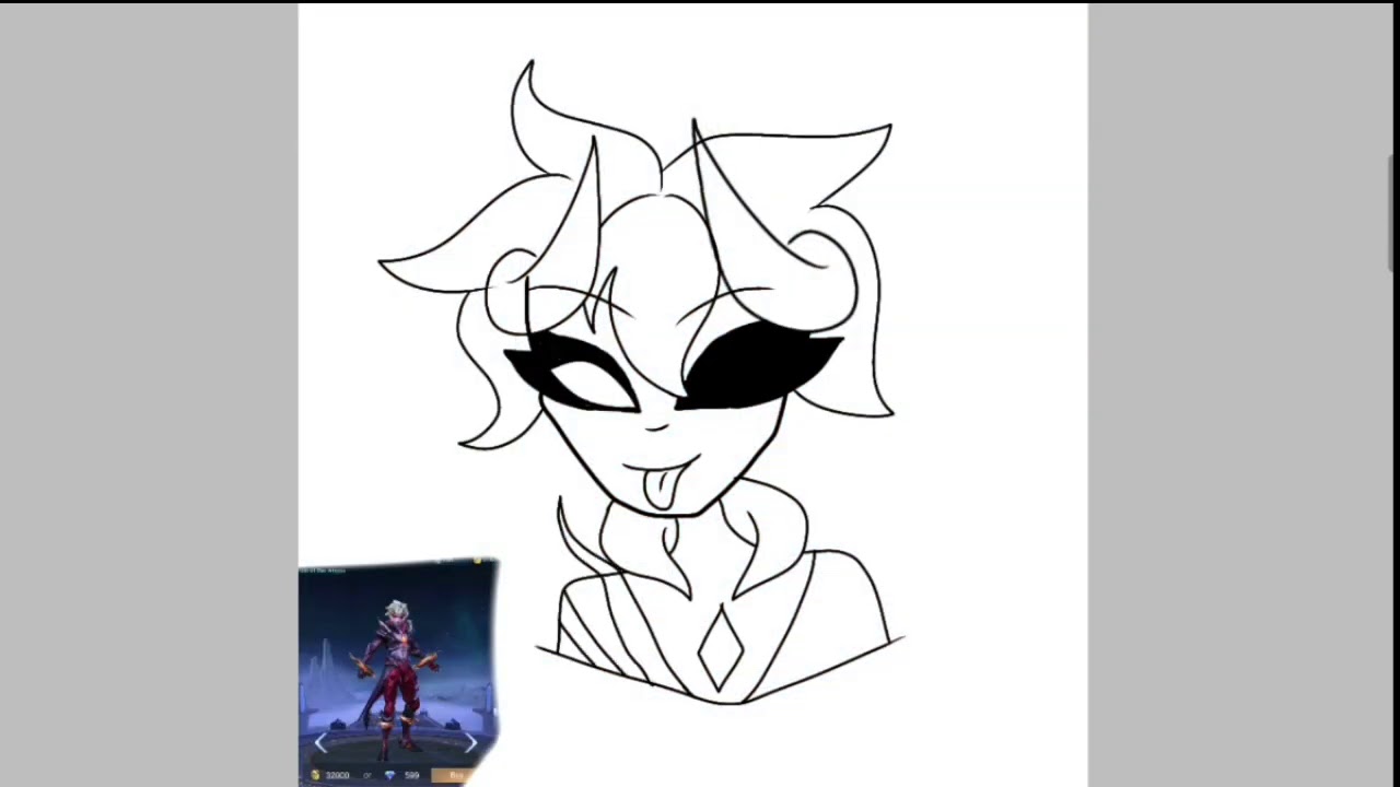 Dyrroth speed drawing ( from Mobile legends) - YouTube