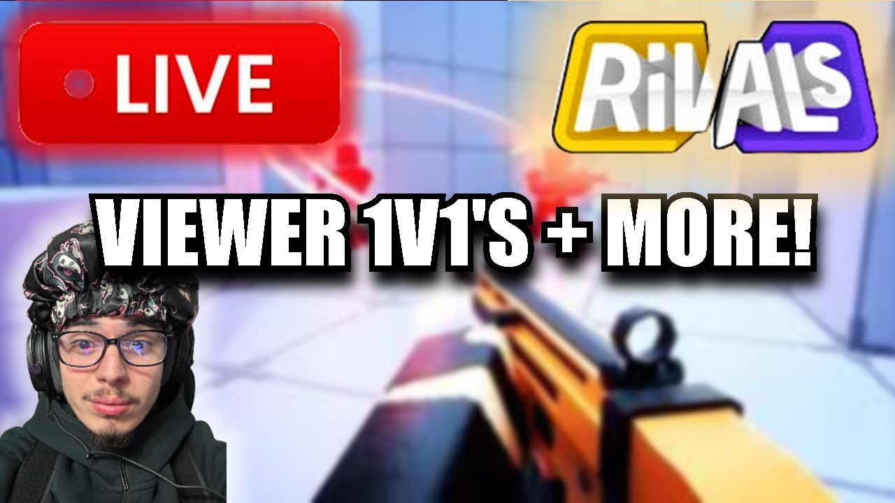 🔴LIVE ROBLOX RIVALS VIEWER 1V1'S, RANK 1 CONTROLLER PLAYER !! - YouTube