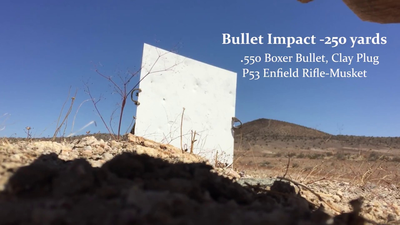 Civil War Bullet Impact - British Enfield, Pritchett-Style Boxer Bullet ...