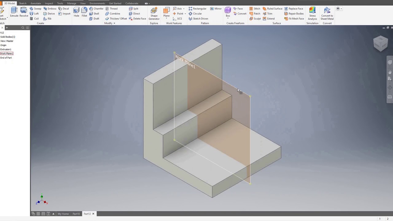 Isometric Inventor CAD Tutorial - YouTube