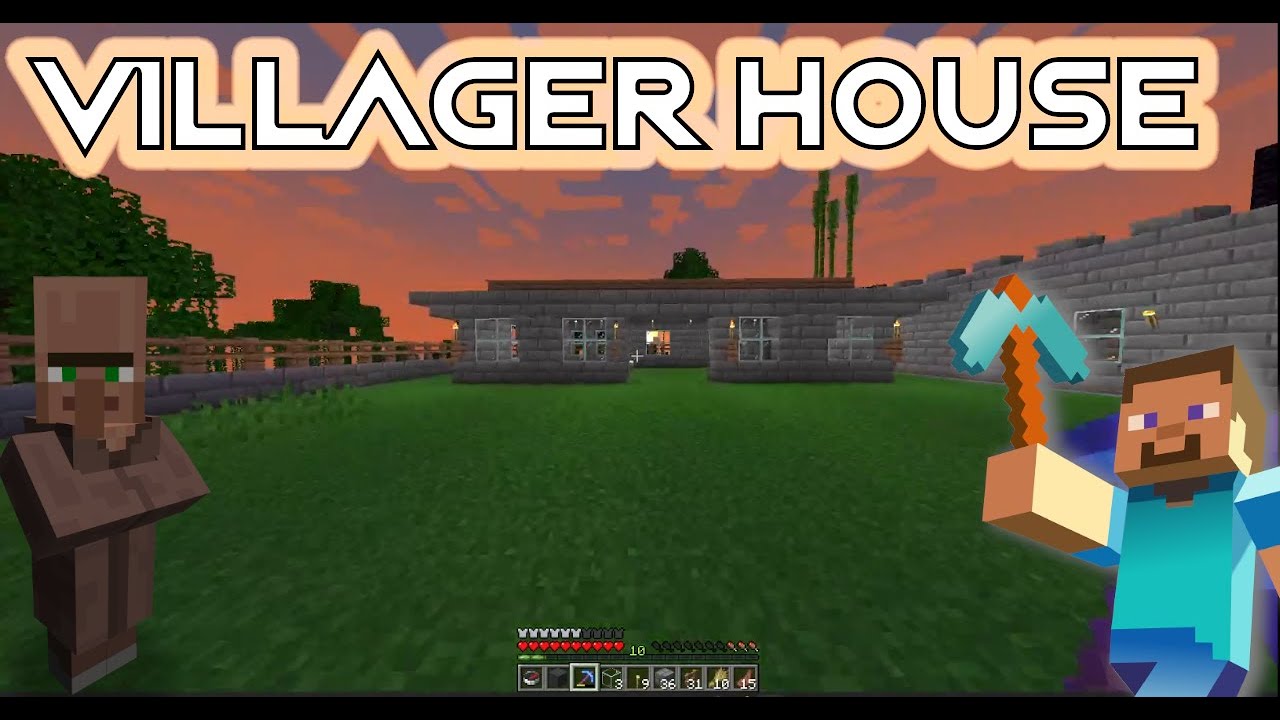 making villager house in minecraft || villager tranding hall ...
