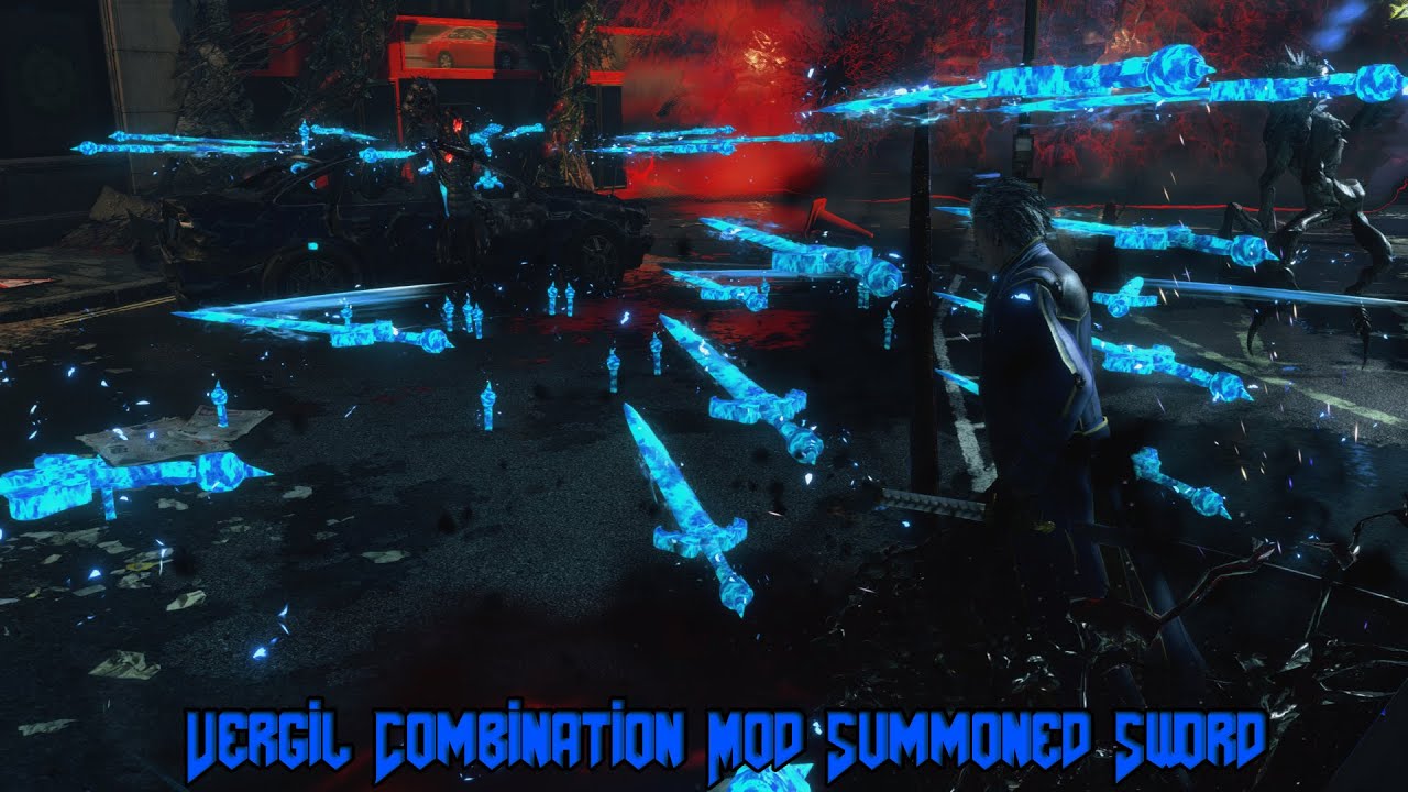 Vergil Combination Mod Summoned Sword - Devil May Cry 5 [MOD] - YouTube
