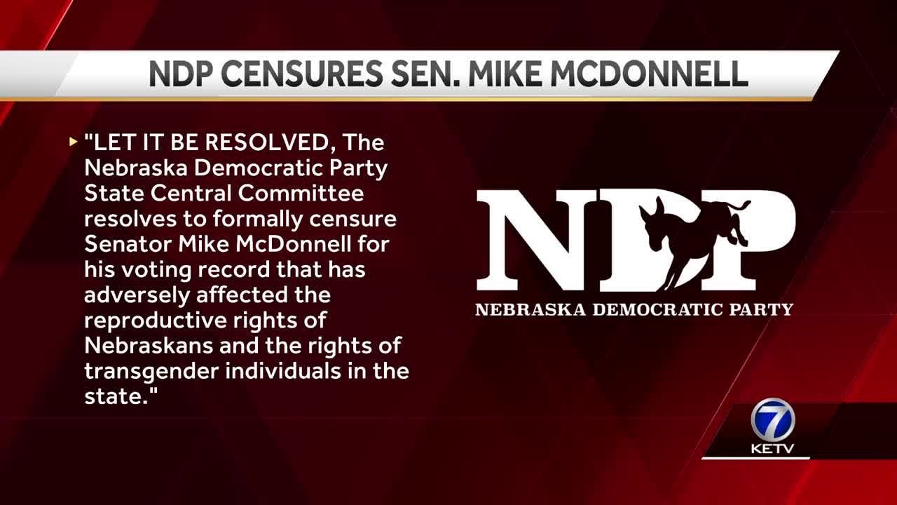 Nebraska Democratic Party votes to censure Omaha Sen. Mike McDonnell ...
