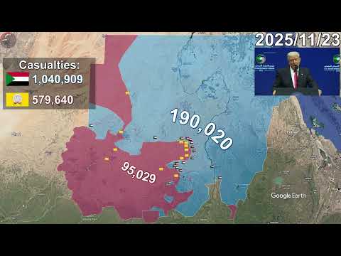 Sudanese Civil War: Every day to April 1st, 2026 using Google Earth