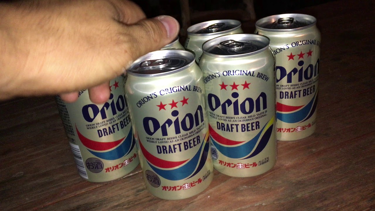 アキーラさん堪能！沖縄・名護市！沖縄ビール・オリオンビール！Orion beer(okinawa beer) Nago city in ...