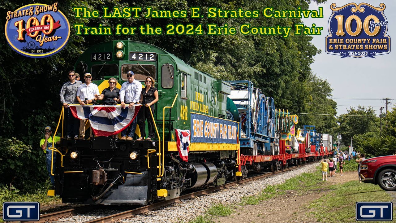 The LAST James E. Strates Carnival Train for the 2024 Erie County Fair ...
