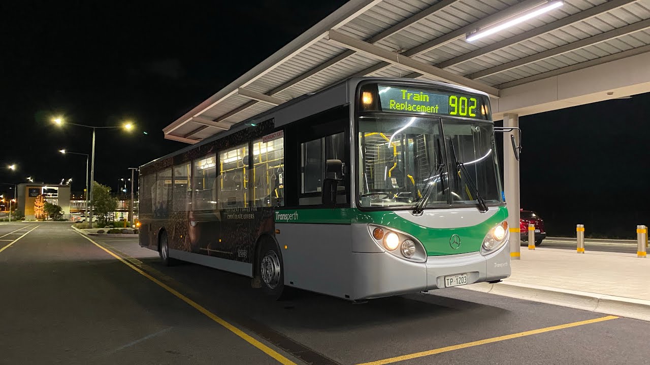 Transperth Bus No.1203 Mercedes Benz O405NH (Voith Kickdown) - YouTube