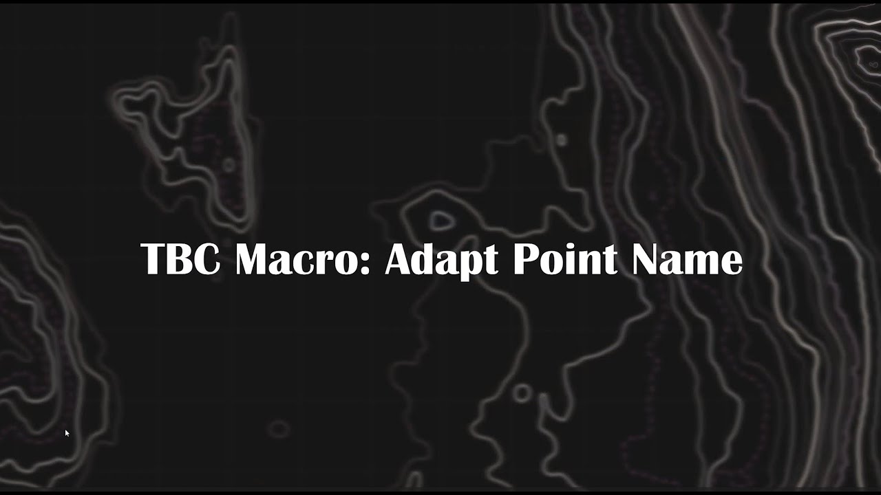 TBC Macro Adapt Point Name - YouTube