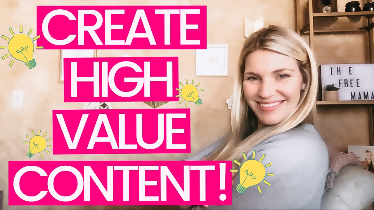 High Value Content Creation (CREATE CONTENT THAT CONVERTS!!) - YouTube