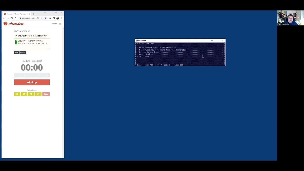 New status bar feature in 💻 my-terminal! ⚡️ - YouTube
