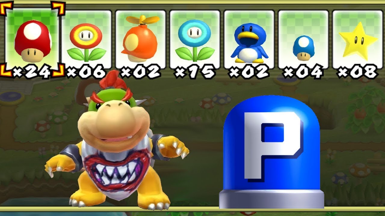 What happens when a Bowser Jr and P-Switch uses Mario's Power-Ups ...