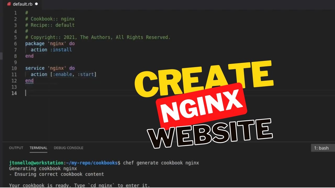 How To Use Chef To Create A Simple NGINX Website YouTube how-to-use-chef-to-create-a-simple-nginx-website-youtube