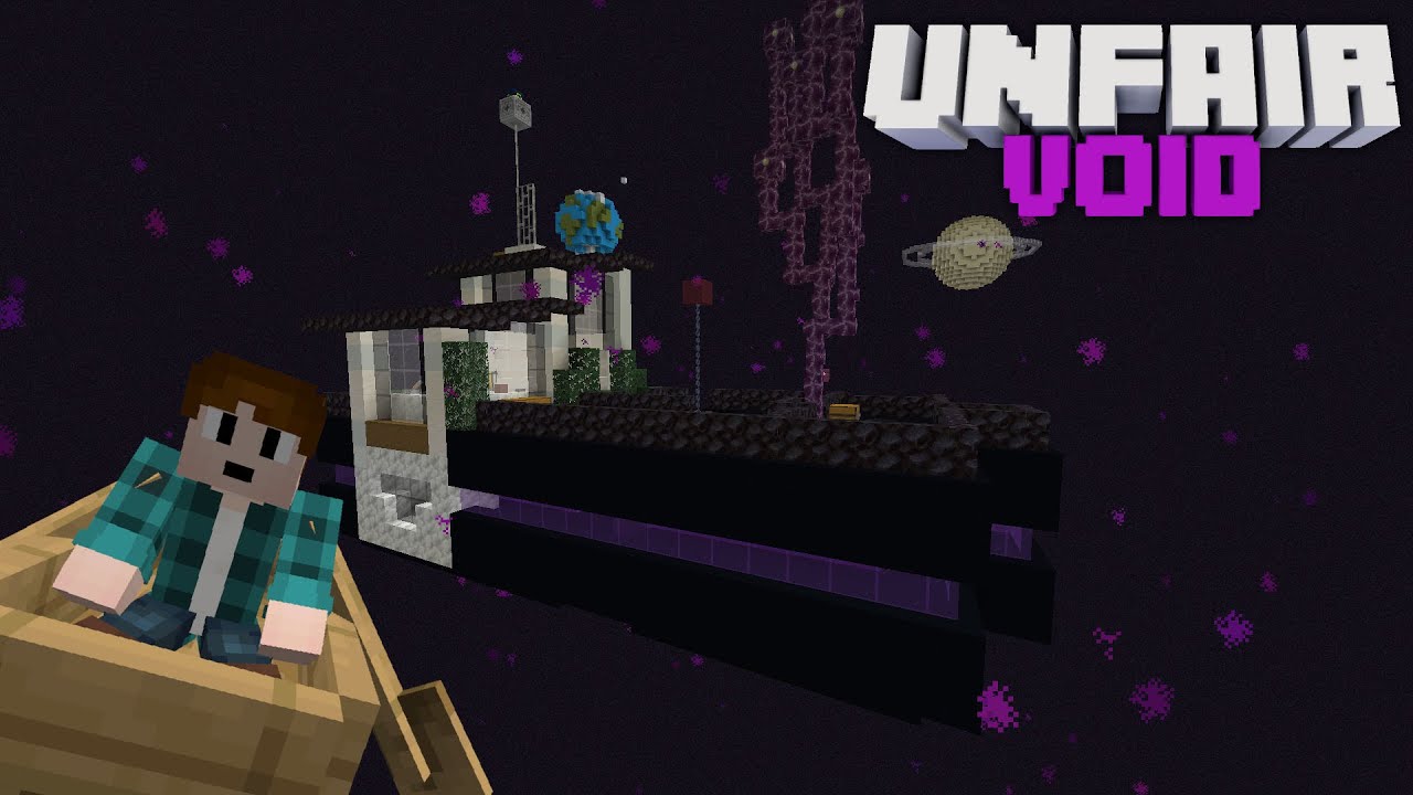 I drove a ROCKET BOAT - Unfair Void; Minecraft Unfair Map 1.19.2 - YouTube