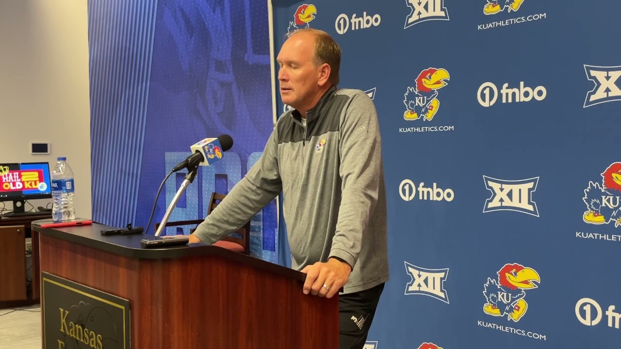 Lance Leipold speaks at Kansas football's media day - YouTube