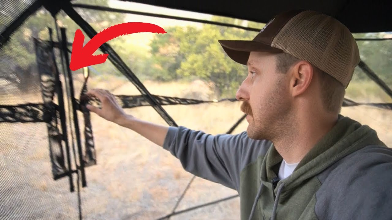 How to Set Up a See Through Ground Blind (This Thing is Awesome!) - YouTube