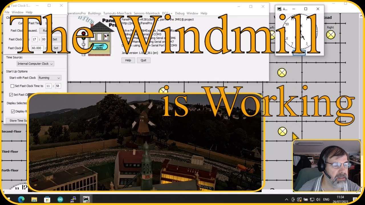 Repair / Install / Test Windmill on the main Layout - H&HExpress - YouTube