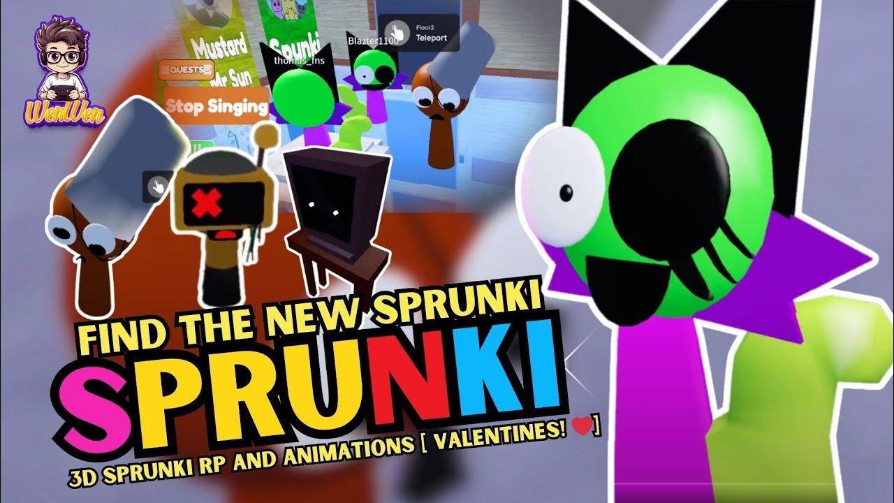Find The New Sprunki _3D Sprunki RP and Animations [ Valentines! ️ ...