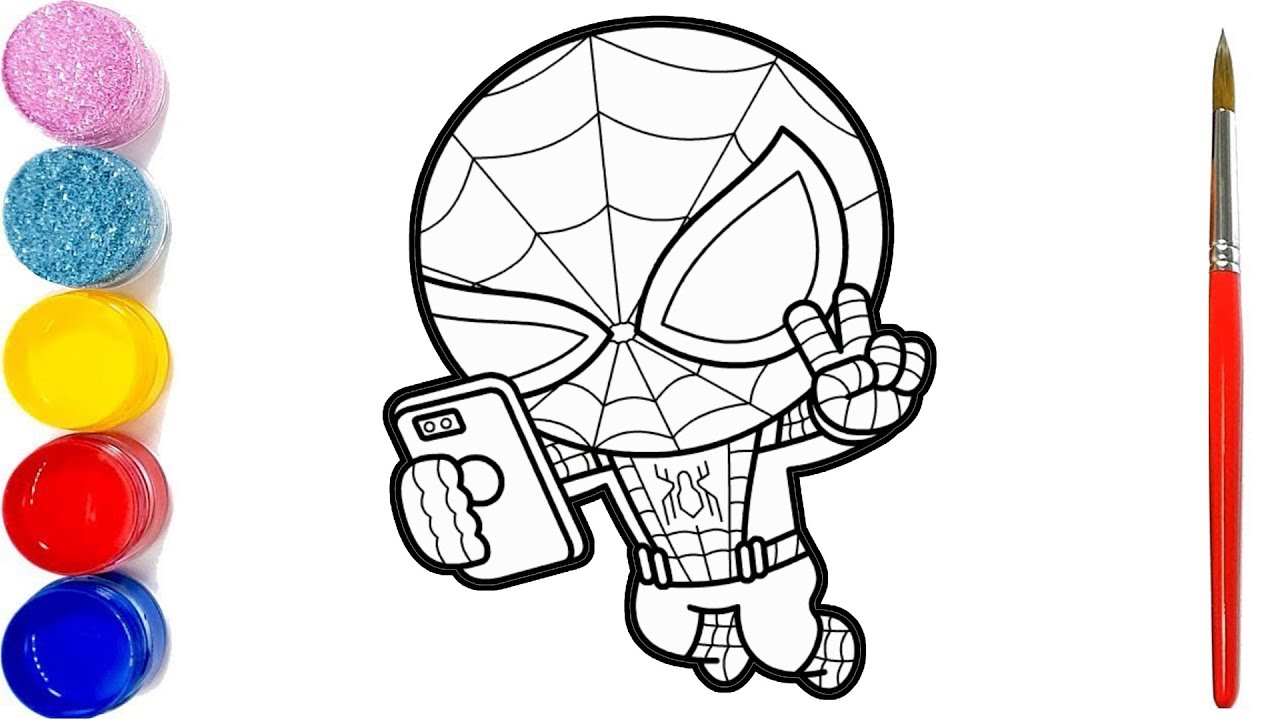 How To Draw Cartoon Spider-Man 💖 Drawing and Coloring Spider Man💖 - YouTube