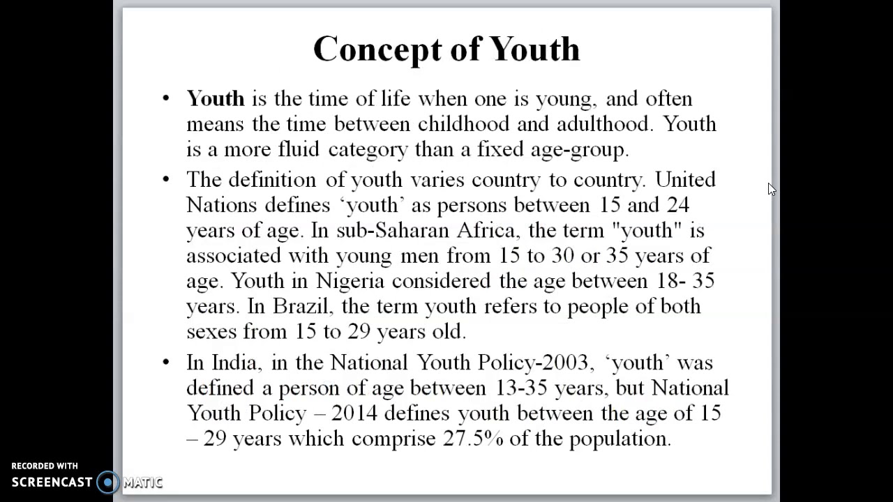 Concept of Youth - YouTube