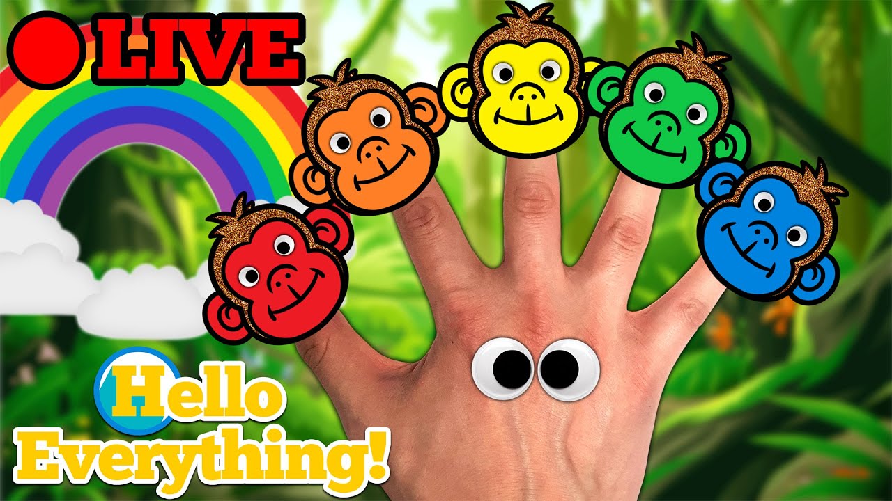 🔴 Hello Everything! 👀 Live Stream | Finger Family Nursery Rhymes ...