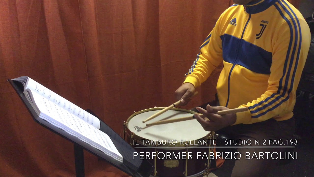 Il Tamburo Rullante - Studio n. 2 pag. 193 - Performer Fabrizio Bartolini - YouTube