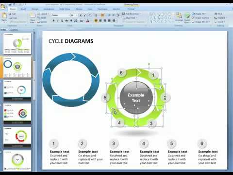 How to customize cycle diagrams in PowerPoint - YouTube