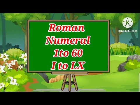 roman numerals 1 to 60, roman number 1to 60, रोमन नंबर 1to 60 - YouTube