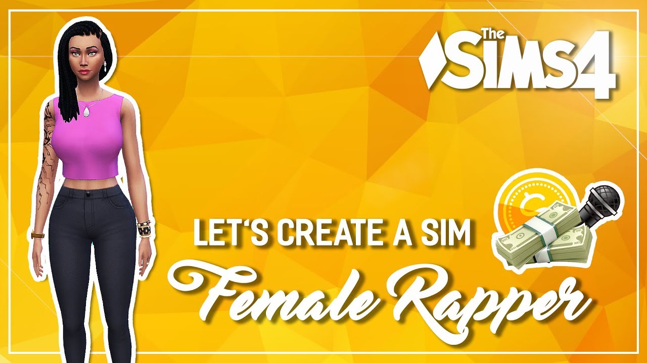 The Sims 4 Create A Sim - Female Rapper - YouTube