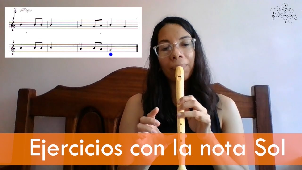 Ejercicios con Sol 1 y 2 - Flauta Dulce - YouTube