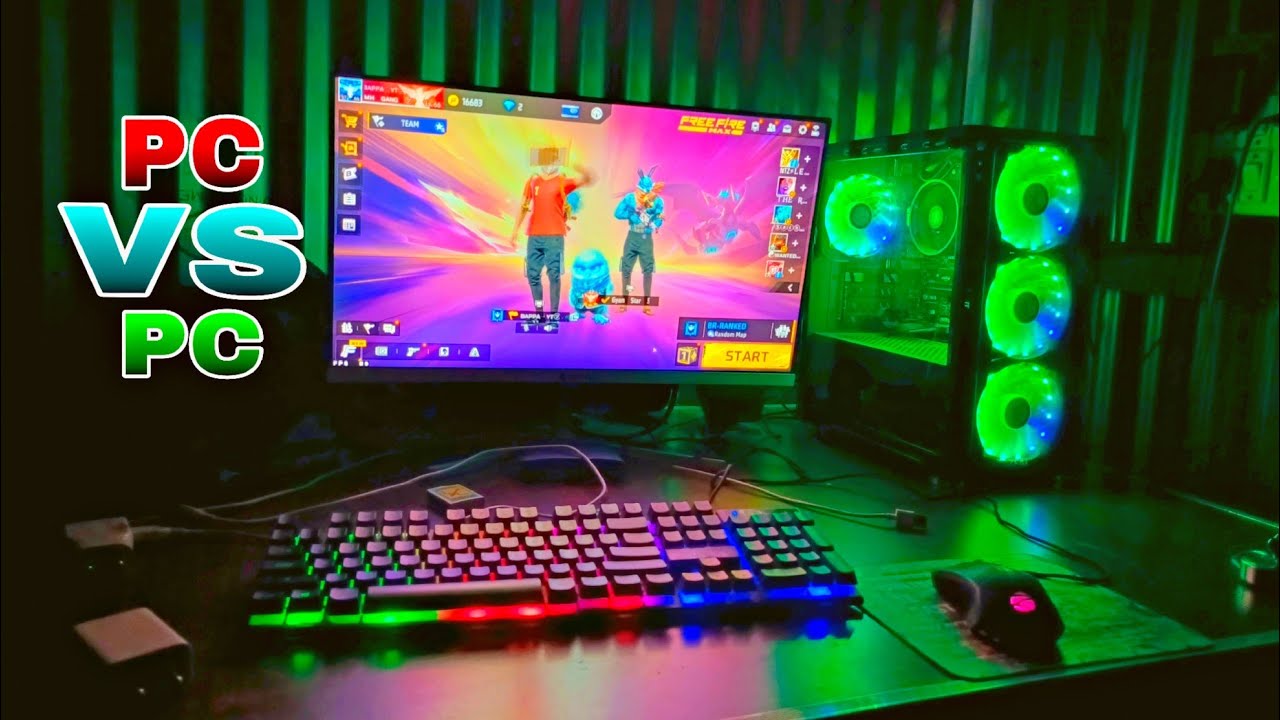 PC VS PC HARD GAMEPLAY FREE FIRE - YouTube