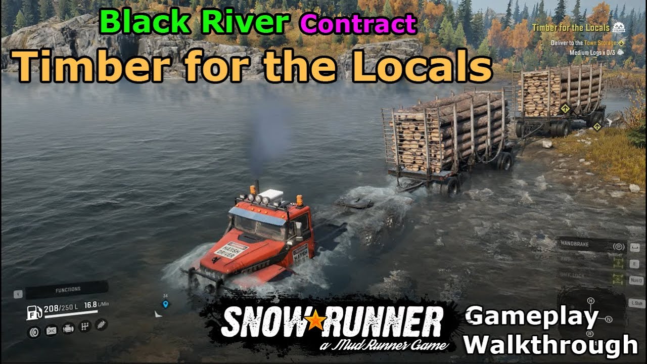 SnowRunner - Timber for the Locals | SnowRunner Black River Contract - YouTube