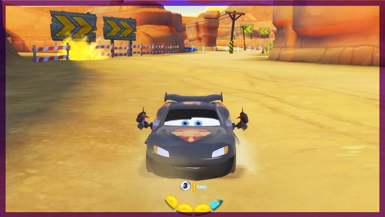 Cars 2 The Video Game | Carbon Fiber Lightning - Canyon Run - YouTube