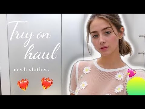 4K 💋Hot Yoga & See-through Lingerie & Micro Bikini Try -On haul | Transparent Amazing Dresses2026 💋