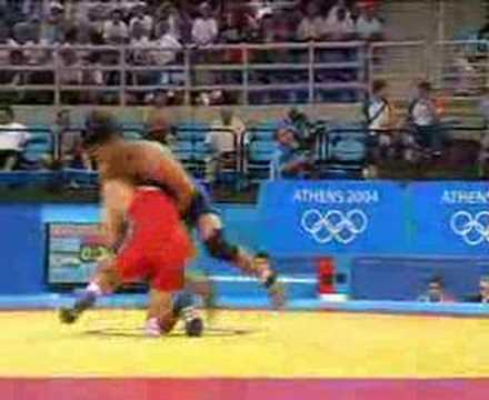 atina olimpiyatları-serbest güreş yunan-hindistan