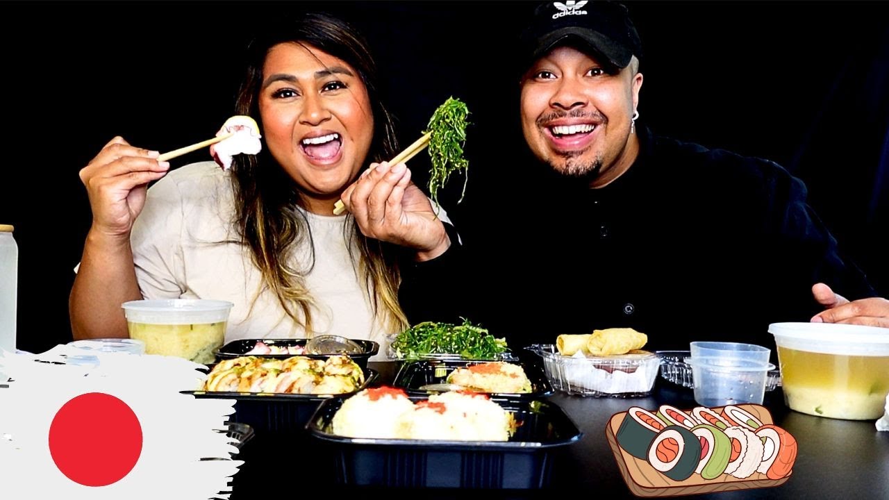 Honest Review Of Japanese Food And SUSHI Mukbang - YouTube