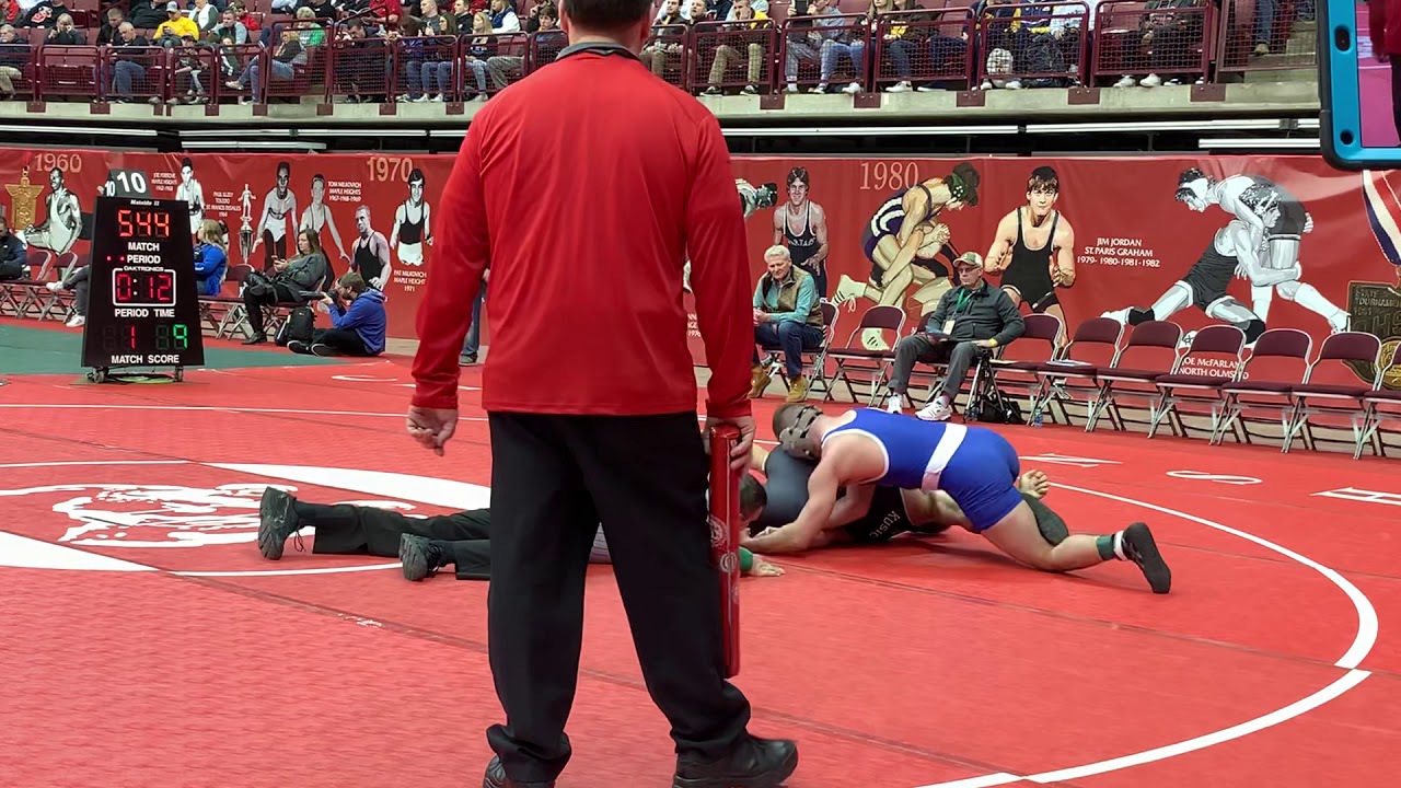 170 lbs q Santino Kusic, Bridgeport vs David Cumberledge, Ashtabula St ...