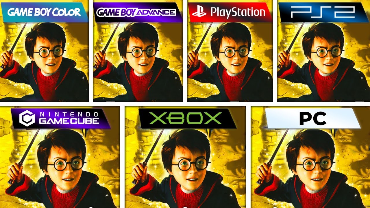 Harry Potter and the Chamber of Secrets (2002) GBC vs GBA vs PS1 vs PS2 ...