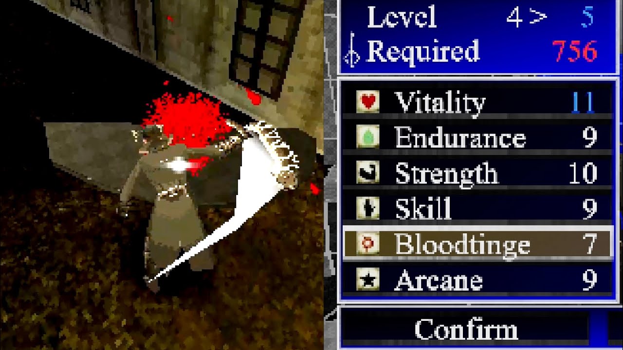 Bloodborne PS1 Demake WIP: Level Up Gameplay 1/29/2021 - YouTube