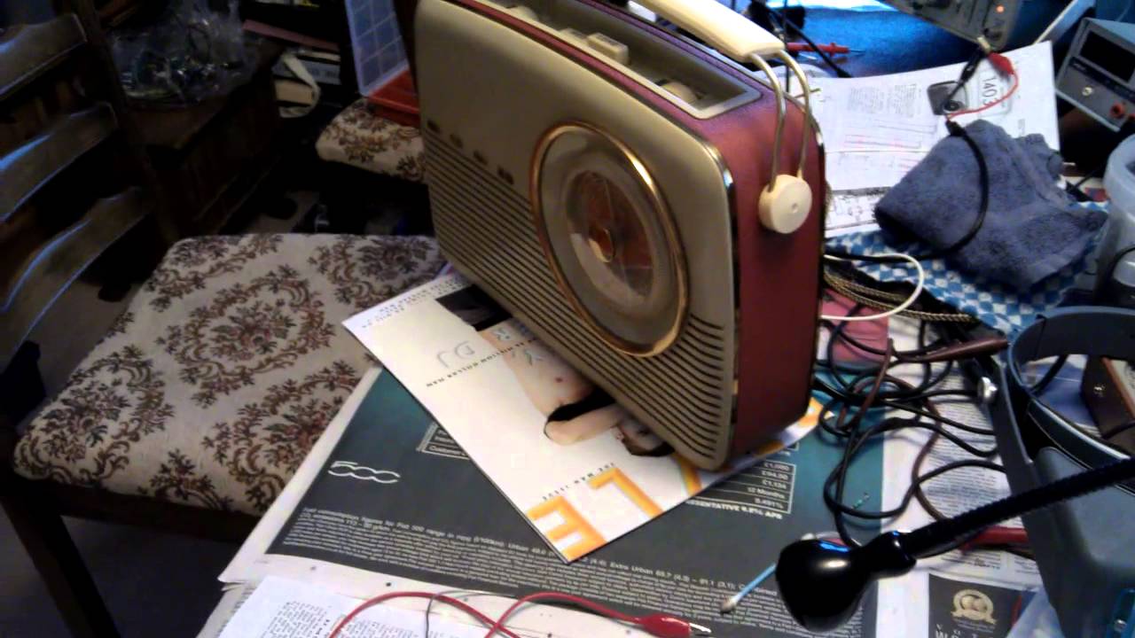1957 Bush MB60 valve portable radio - YouTube