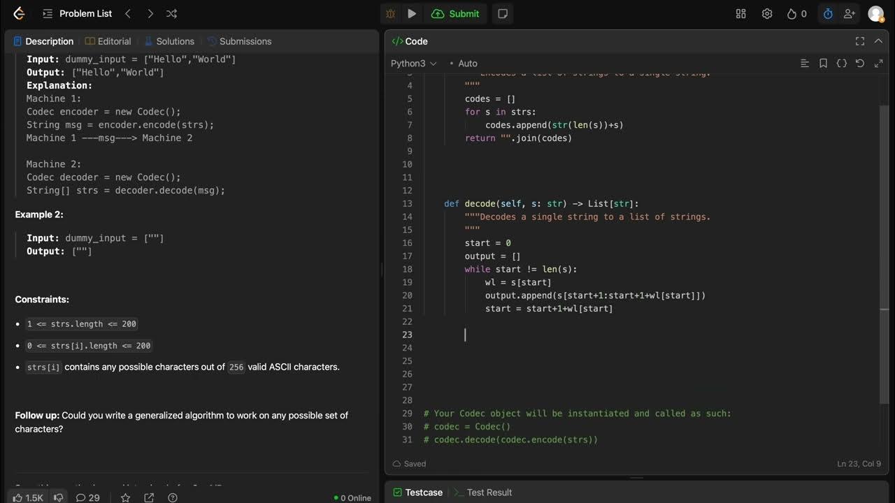 Leetcode 271 - Encode and Decode Strings - Python (NeetCode 6/150) - YouTube