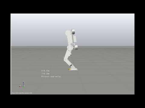 Highly dynamic locomotion control of biped robot enhanced by swing arms - YouTube