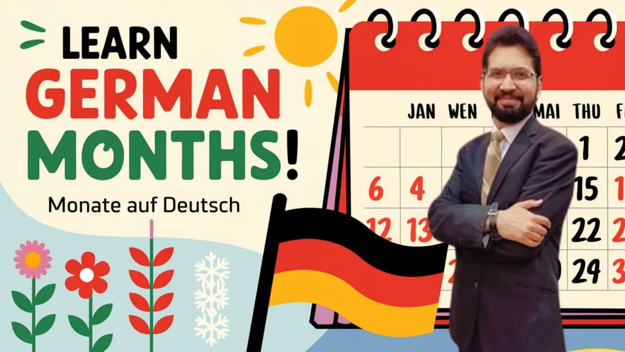 A1 at 9 pm Haben ja nein, week days , name der Monat German Azam - YouTube