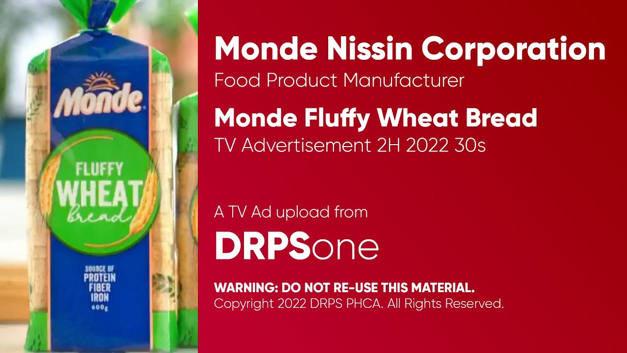 Monde Fluffy Wheat Bread TV Ad 2H 2022 30s with Anne Curtis ...