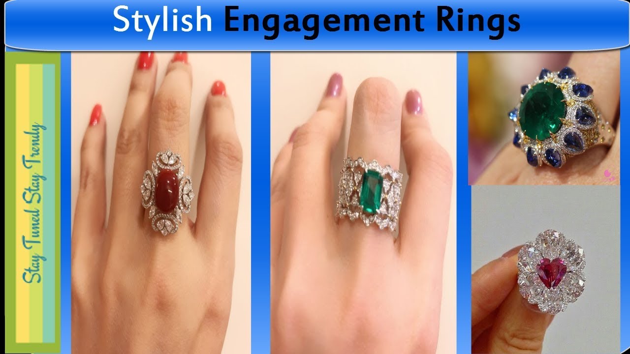 Sagai Anguthi Design (सगाई रिंग)idea| Latest Party Wear Big(Broad) # ...