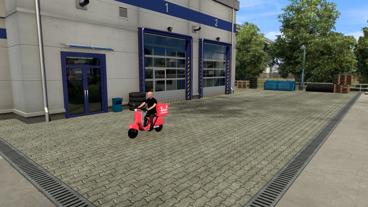 Faggio Pizza delivery motorcycle ETS2 - YouTube
