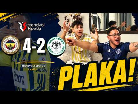 FANATİK 2 KARDEŞ FENERBAHÇE KONYASPOR MAÇINI İZLERSE - FENERBAHÇE 4-2 KONYASPOR