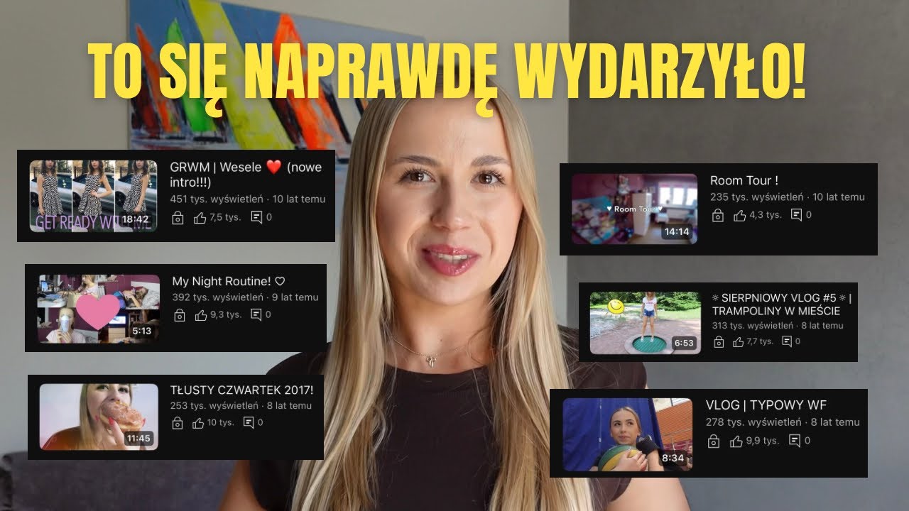 WRACAM NA YOUTUBE i pokazuję moje stare filmy - YouTube