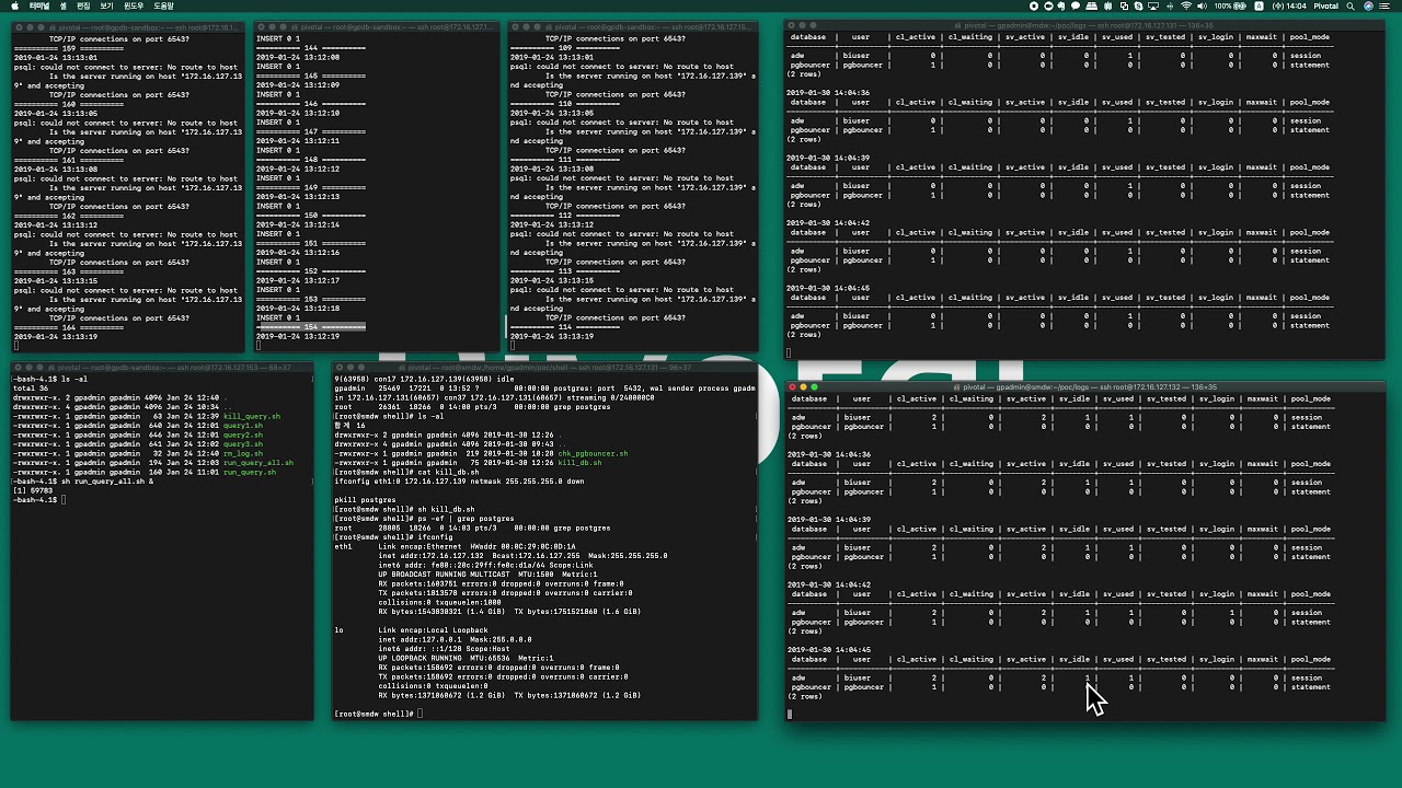 pgbouncer HA Demo - YouTube