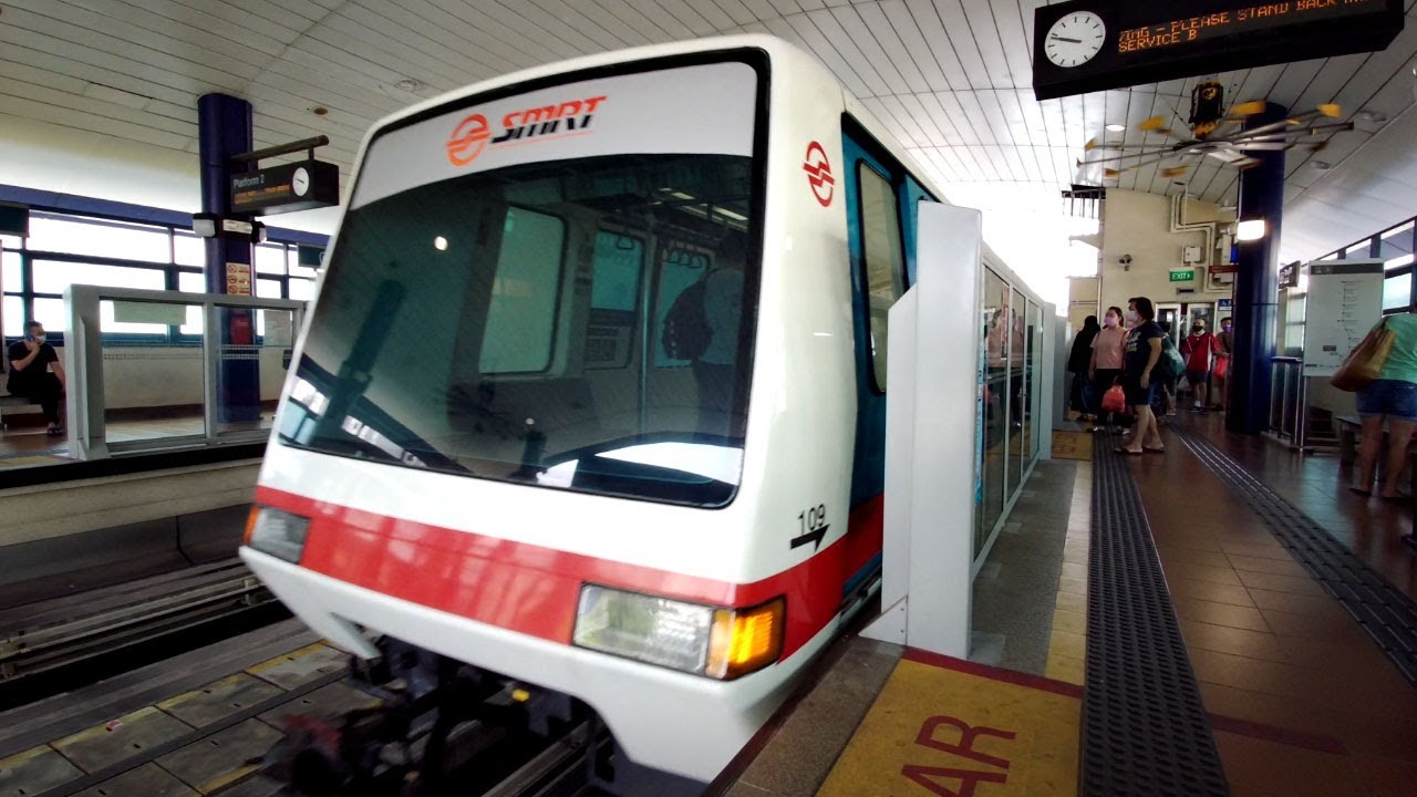 Singapore LRT ride from Bangkit to Fajar station, walk - YouTube