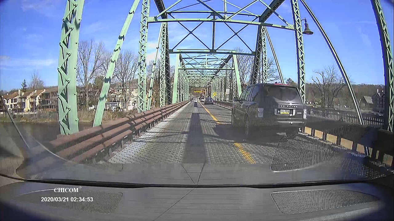 (2 R) New Hope-Lambertville Bridge-- westbound - YouTube